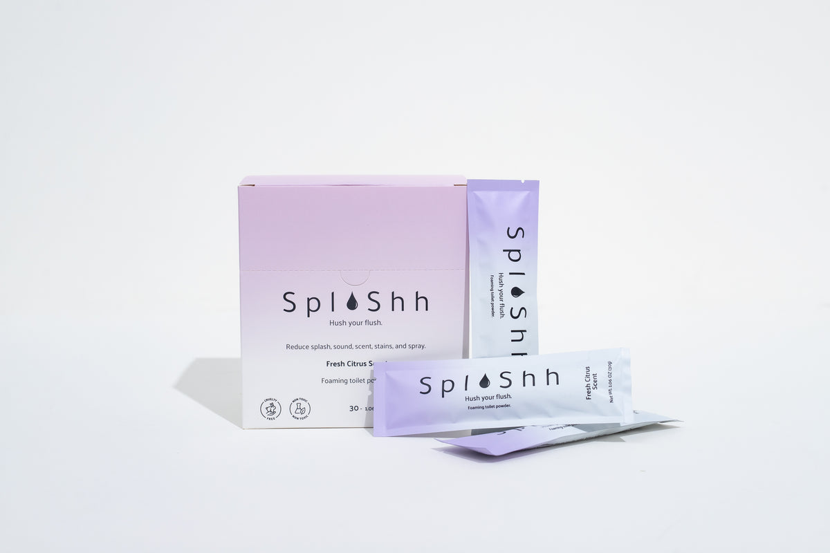 SplaShh Instant-Foaming Toilet Powder Single-Use Packets – Splashh Powder